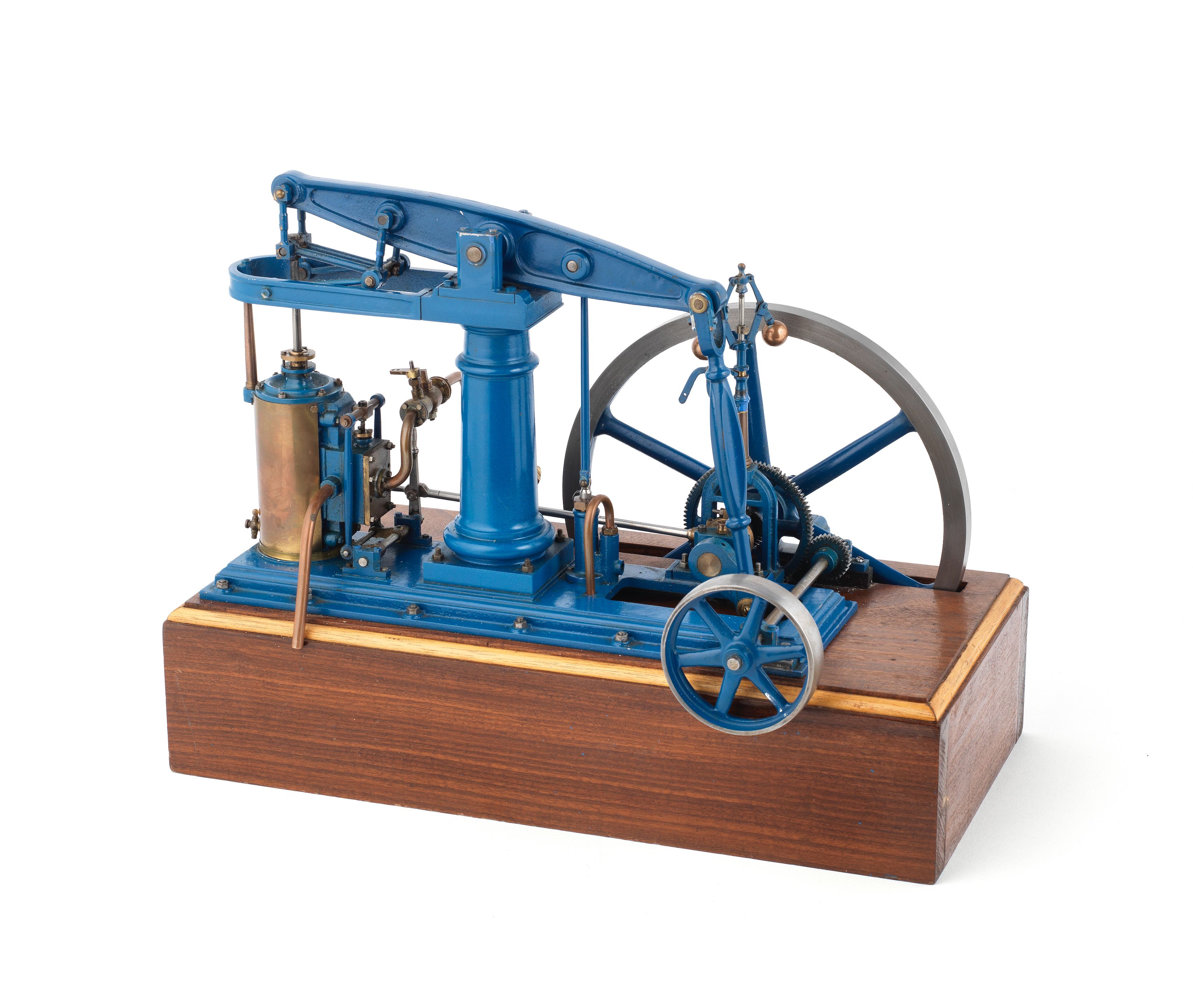 Bonhams : A live steam model of a centre pillar rotative beam engine ...