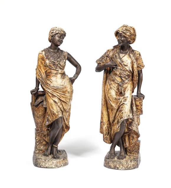 Bonhams : A pair of late 19th/early 20th century Austrian cold painted ...