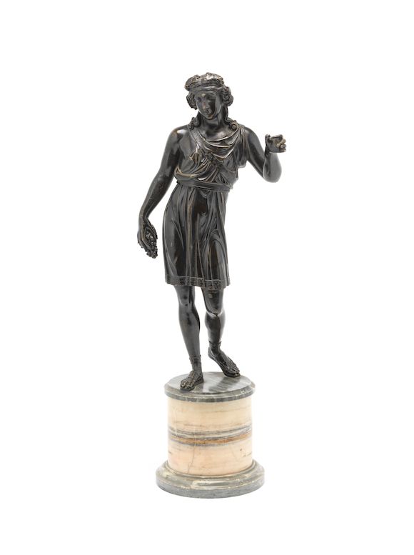 Bonhams : A late 19th/early 20th century patinated bronze figure of a ...
