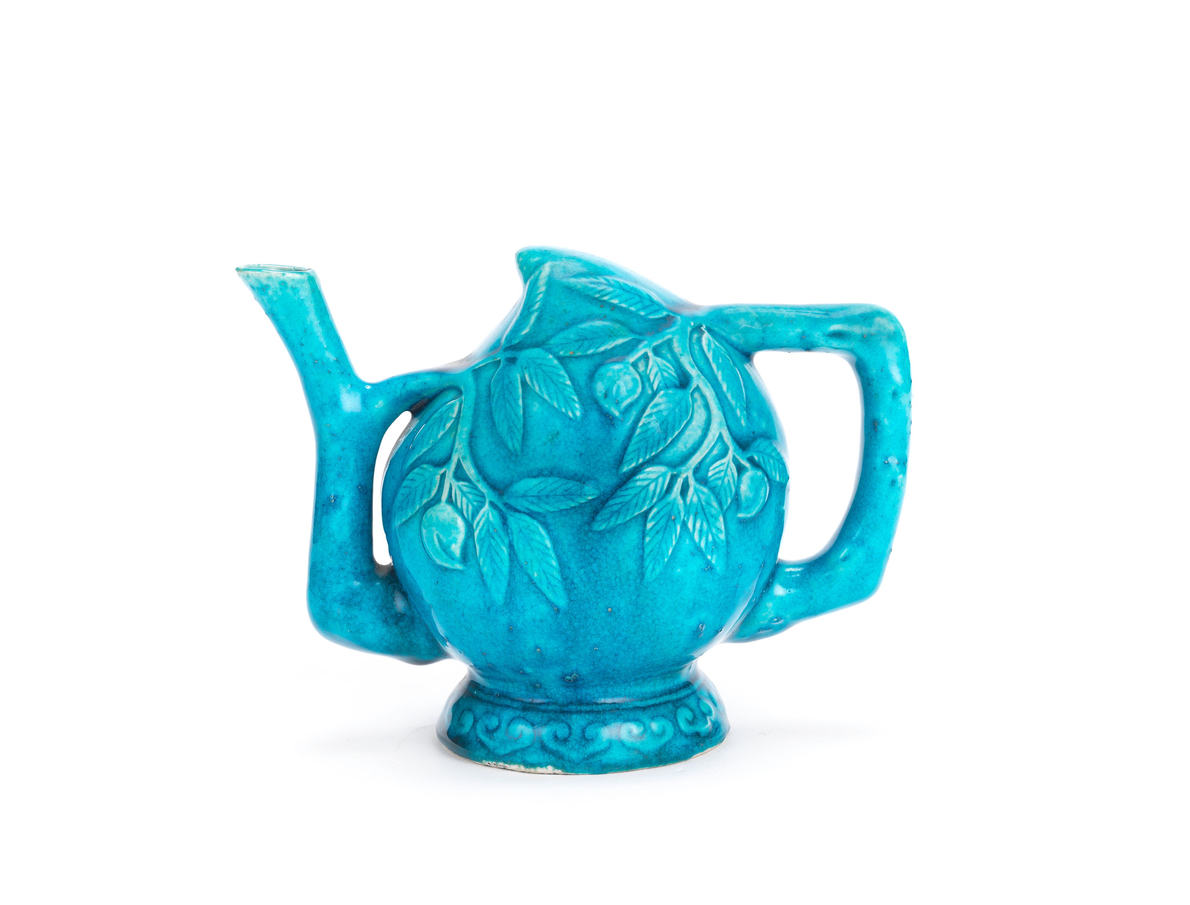 Bonhams : A turquoise-glazed 'Cadogan' teapot Qing Dynasty