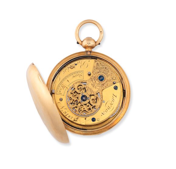 Bonhams : Barwise, London. An 18K gold key wind full hunter pocket ...