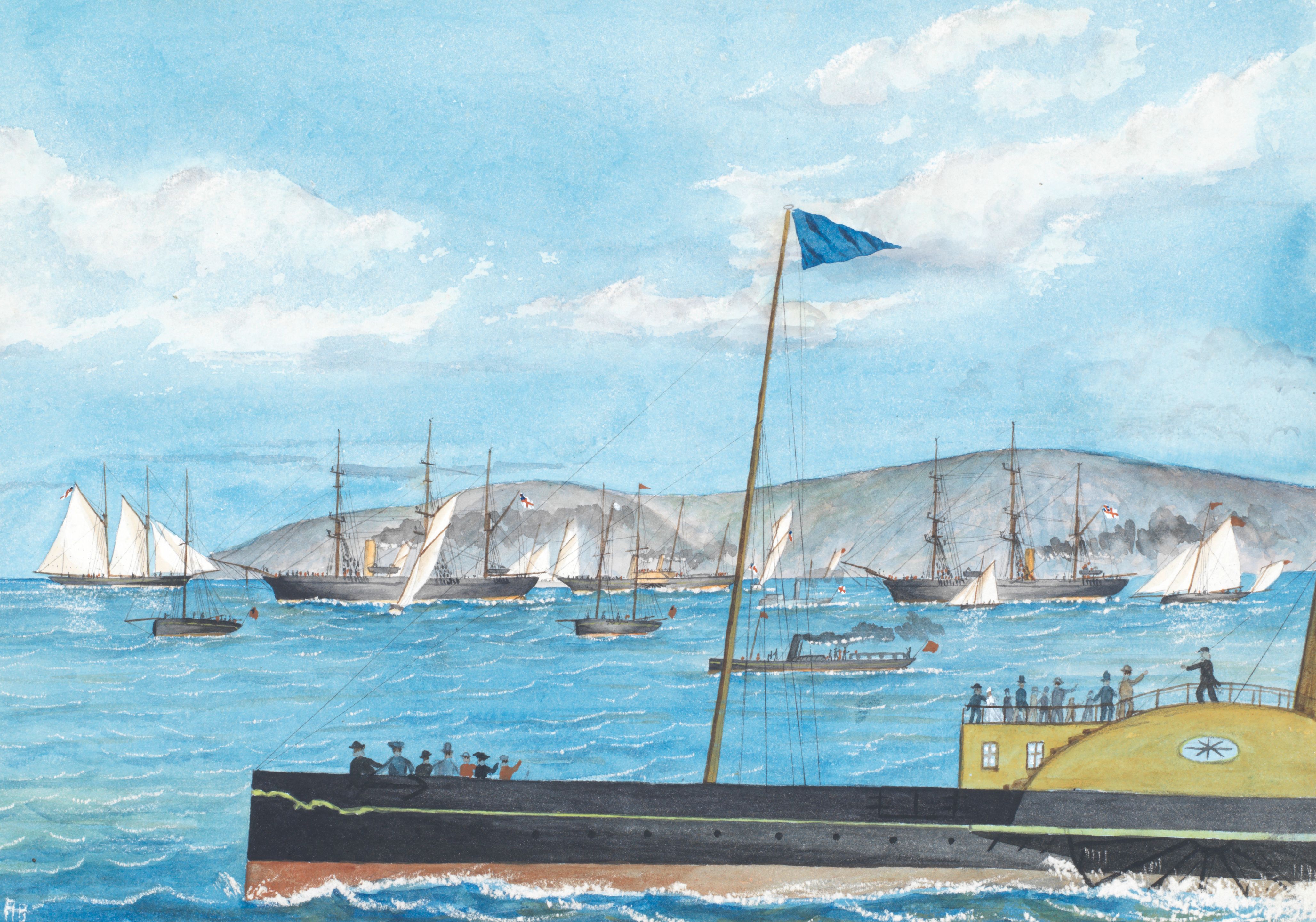 Bonhams : Lieutenant Francis Henry Boyer (British, 1854-1926) HM Ships ...