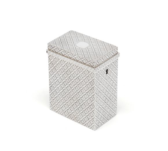 Bonhams : A George II silver caddy Edward Wakelin, London 1752