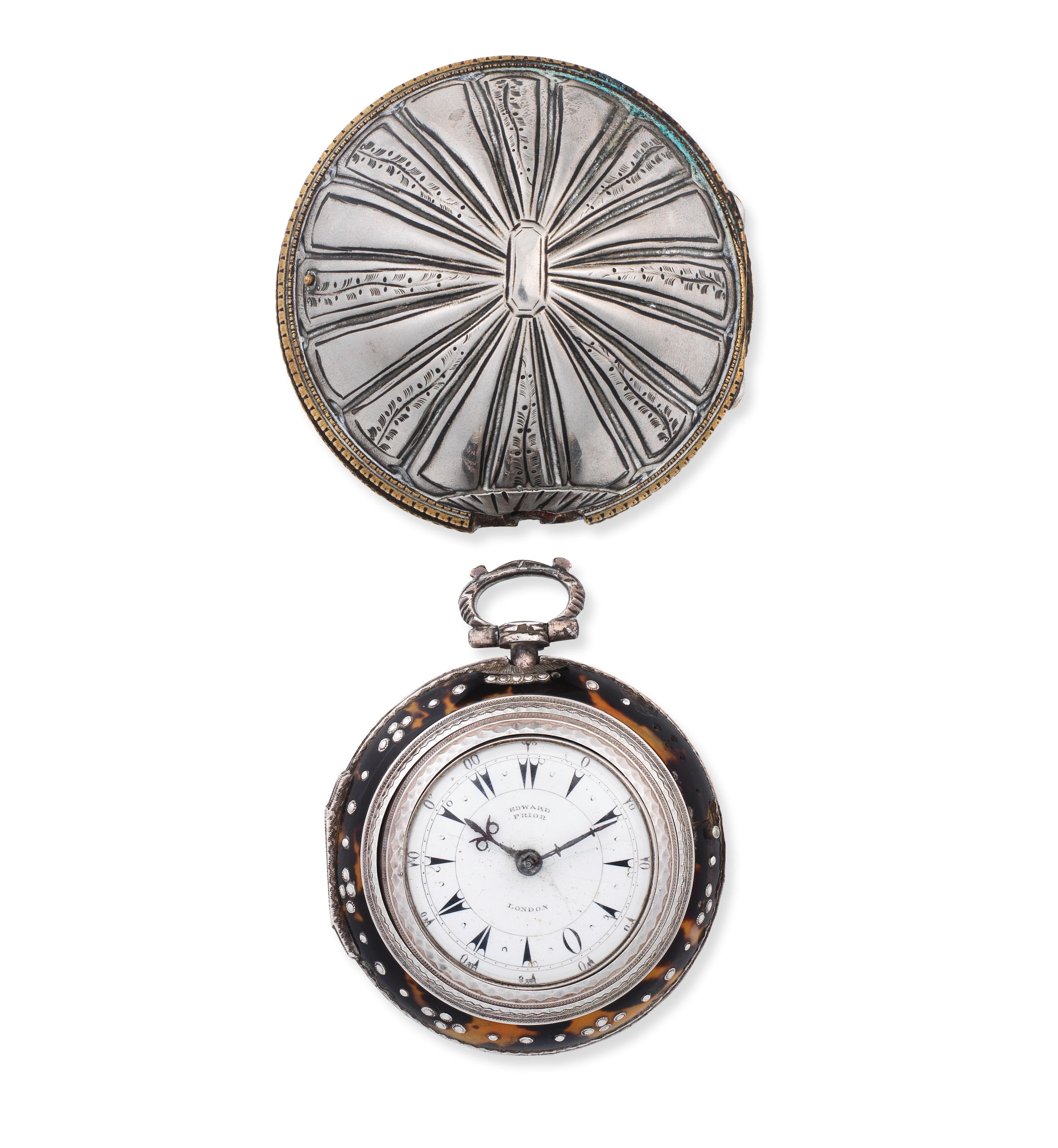 Bonhams : Edward Prior, London. A silver and gilt quadruple cased key ...