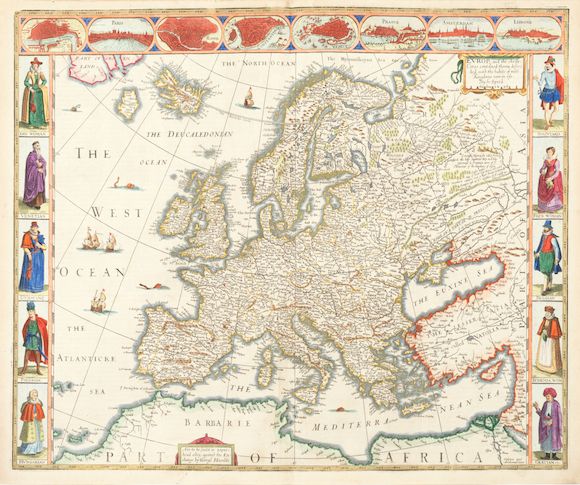 Bonhams : EUROPE SPEED (JOHN) Europ, and the Cheife Cities Contained ...