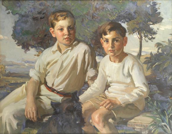 Bonhams : William Charles Penn (British, 1877-1968) Maurice and Hugo ...