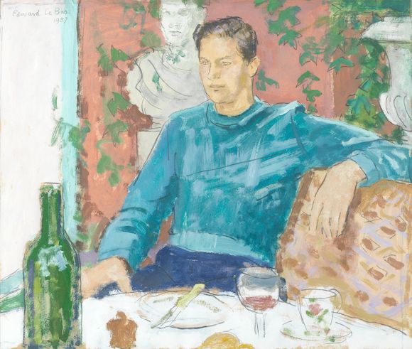 Bonhams : Edward Le Bas (British, 1904-1966) Portrait of Derrick Peel