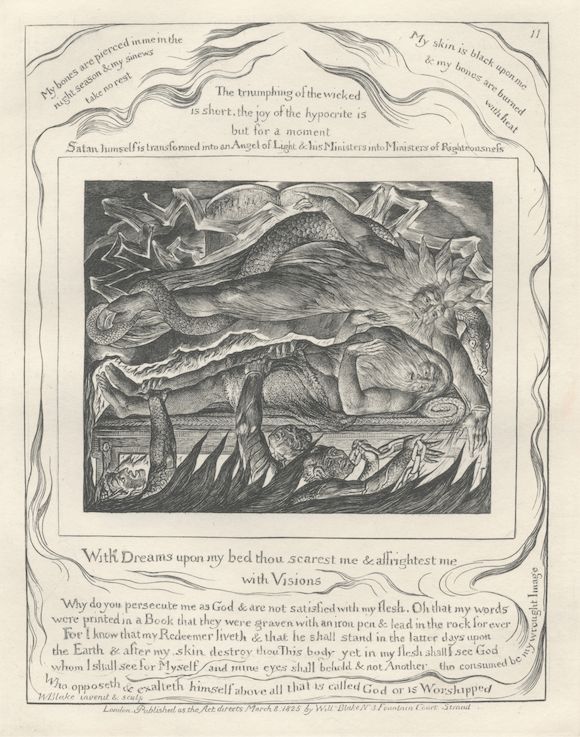 Bonhams : BLAKE (WILLIAM) Illustrations of the Book of Job. Invented ...
