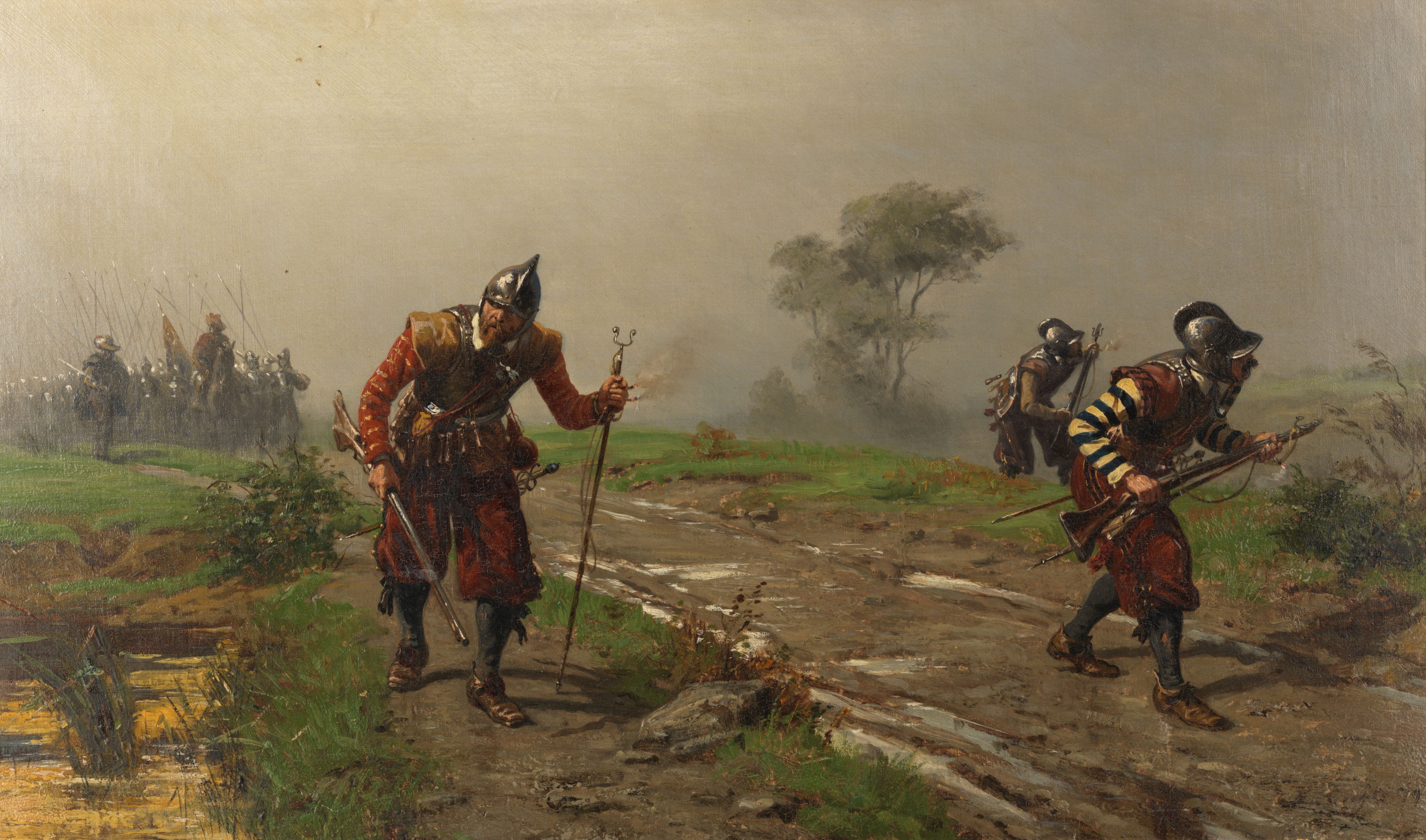 Bonhams : Ernest Crofts, RA (British, 1847-1911) Royalists scouting