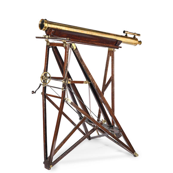 Bonhams A Secretan 3 34 Inch Brass Refracting Telescope On Stand