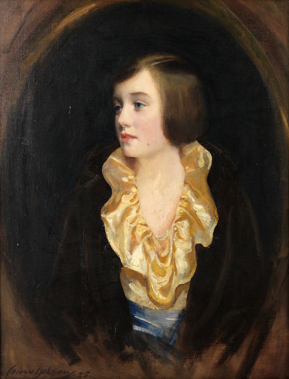 Bonhams : Cowan Dobson, RBA (British, 1893-1980) Portrait of Diana Forbes