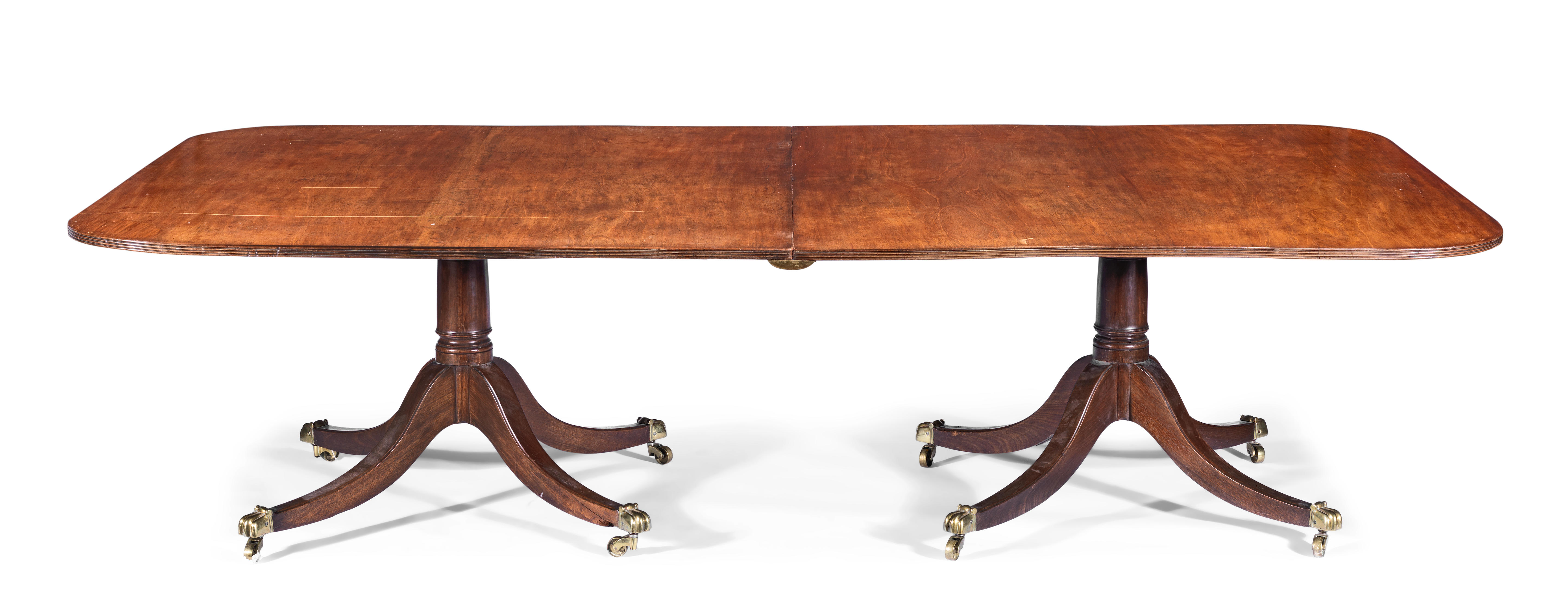 Bonhams A 19th Century Mahogany Twin Pedestal Dining Table In The