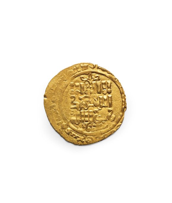 Bonhams : A Mongol gold dinar of a type struck during the reign of ...