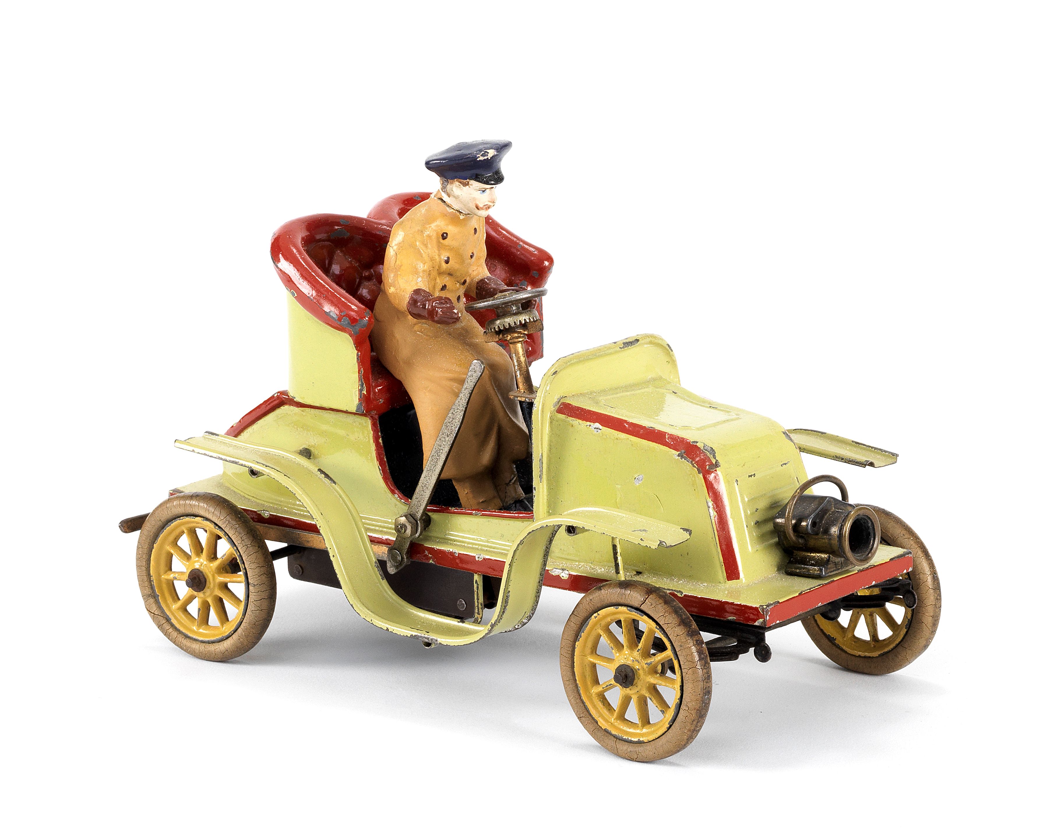 Bonhams Cars : Bing de Dion Tinplate clockwork Car, circa 1907 21cm (8 ...