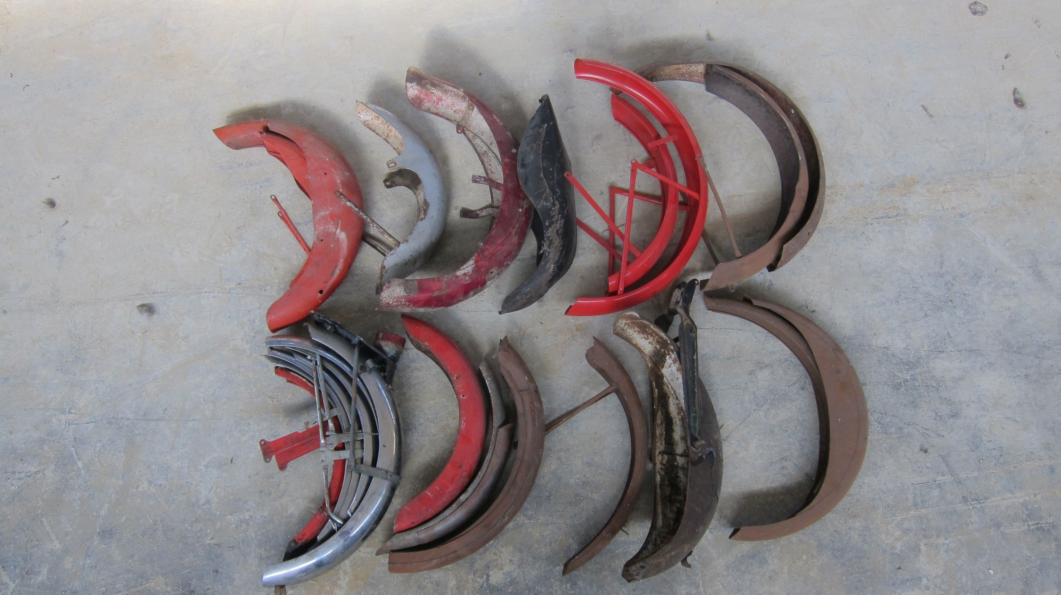 Bonhams Cars : A quantity of mudguards ((Qty))