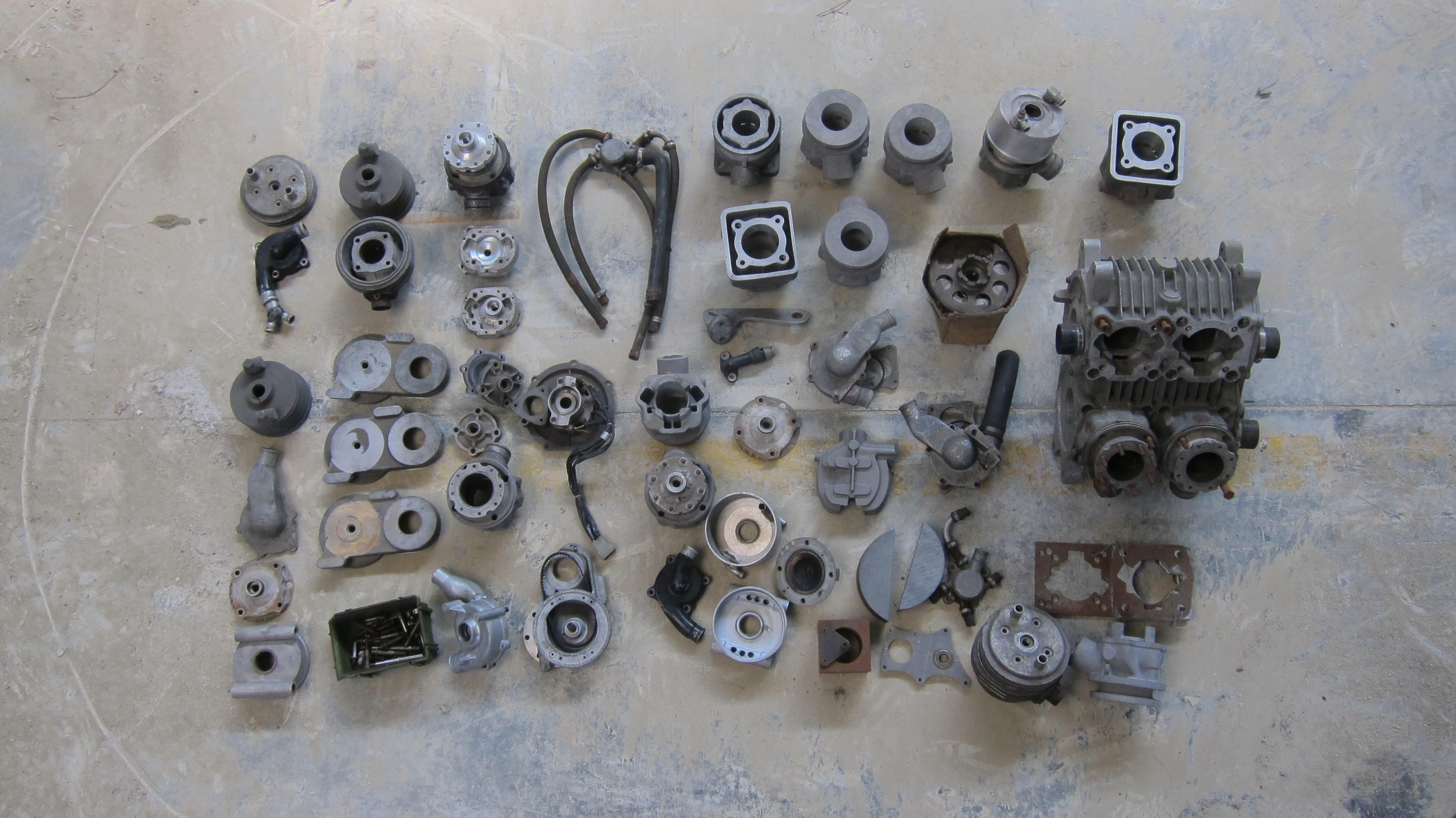 Bonhams Cars : A Morbidelli Four-cylinder crankcase assembly (QTY)