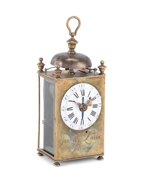 Bonhams : A rare late 18th century French striking Capucine travelling ...