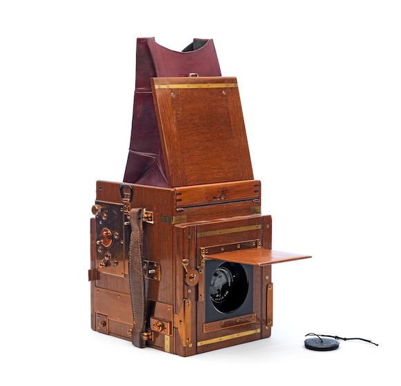 Bonhams : An Andrew Ross Quarter-Plate Tropical Reflex Camera,