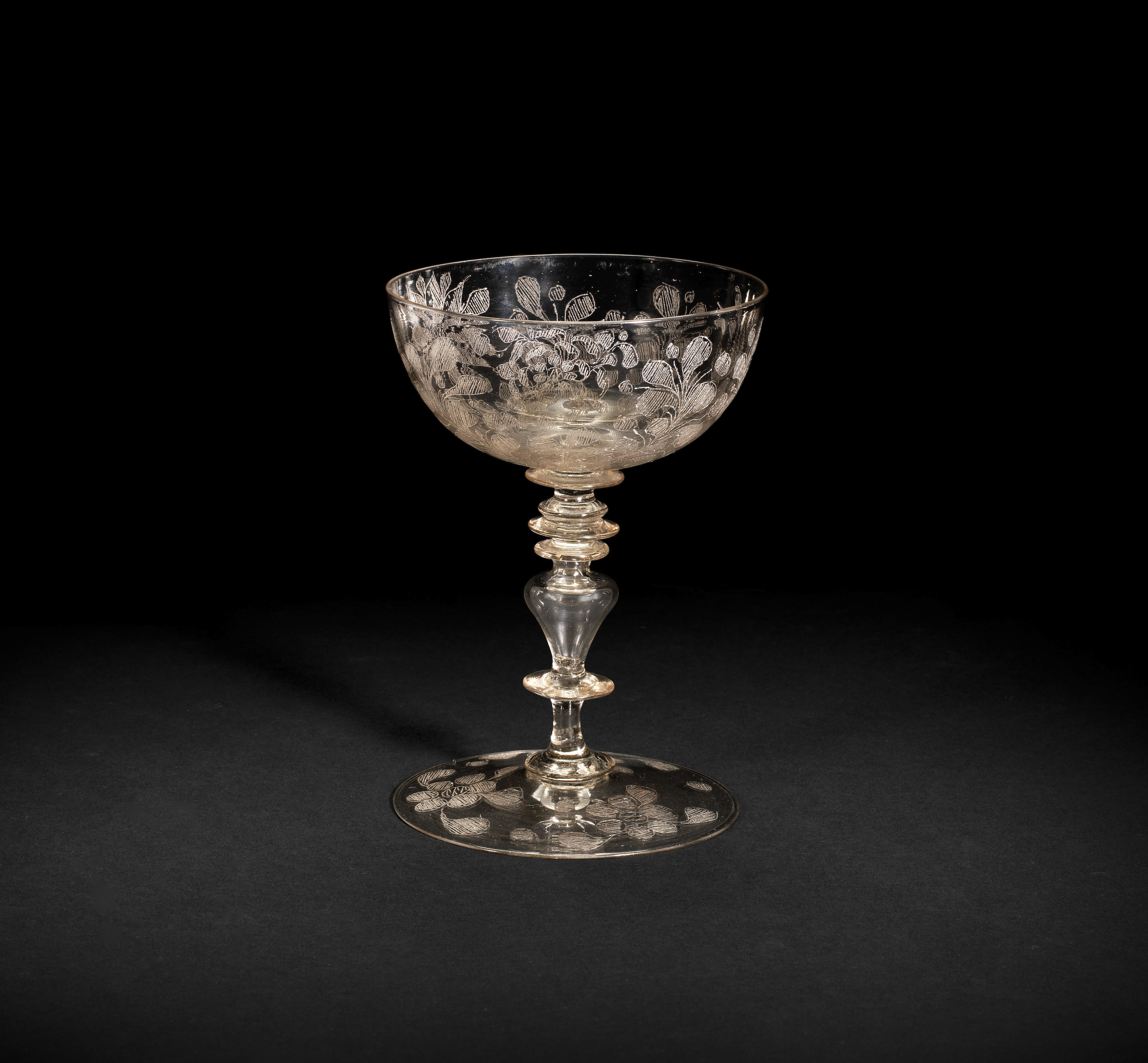 Bonhams A Façon De Venise Engraved Wine Glass 17th Century