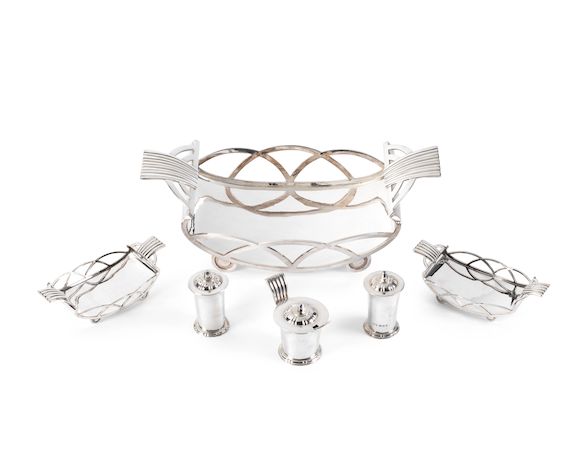 Bonhams : ROBERT EDGAR STONE: an Art Deco suite of dishes and ...