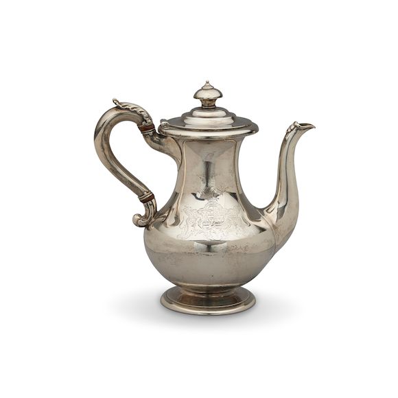 Bonhams : A Victorian silver coffee pot by John Mortimer & John Samuel ...