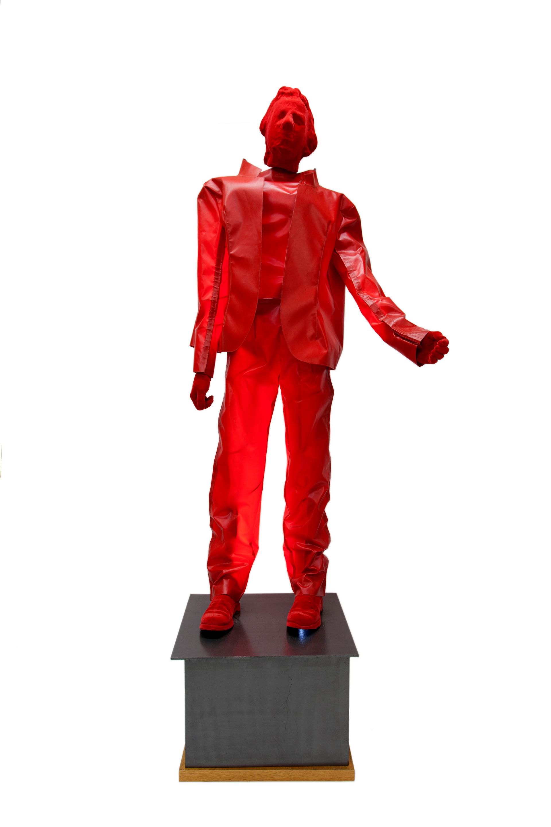 Bonhams : George Lappas (Greek, 1950-2016) Red Man 234 x 87 x 65 cm ...