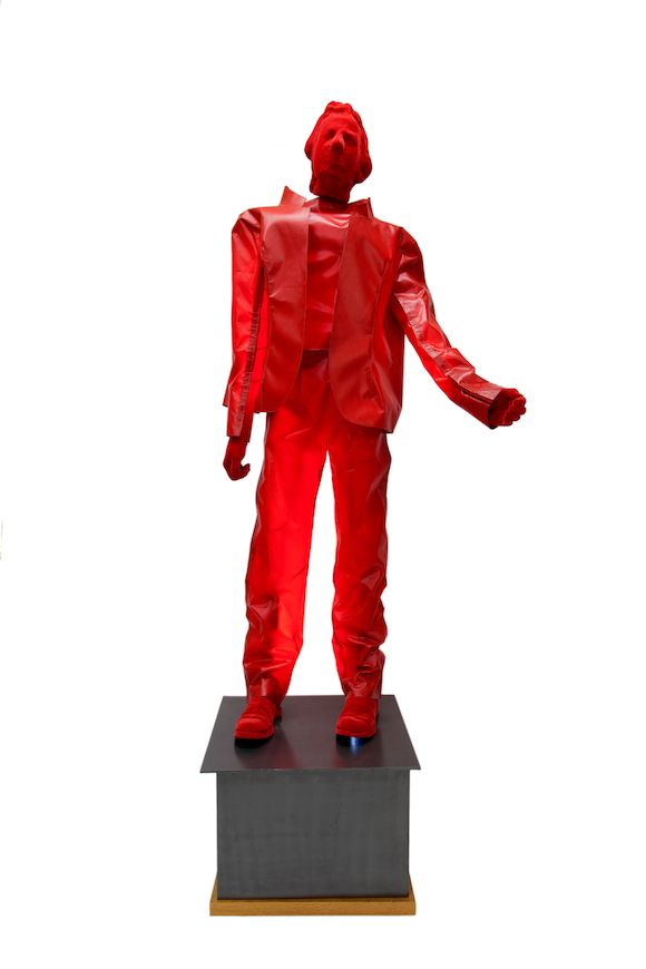 Bonhams : George Lappas (Greek, 1950-2016) Red Man 234 x 87 x 65 cm ...
