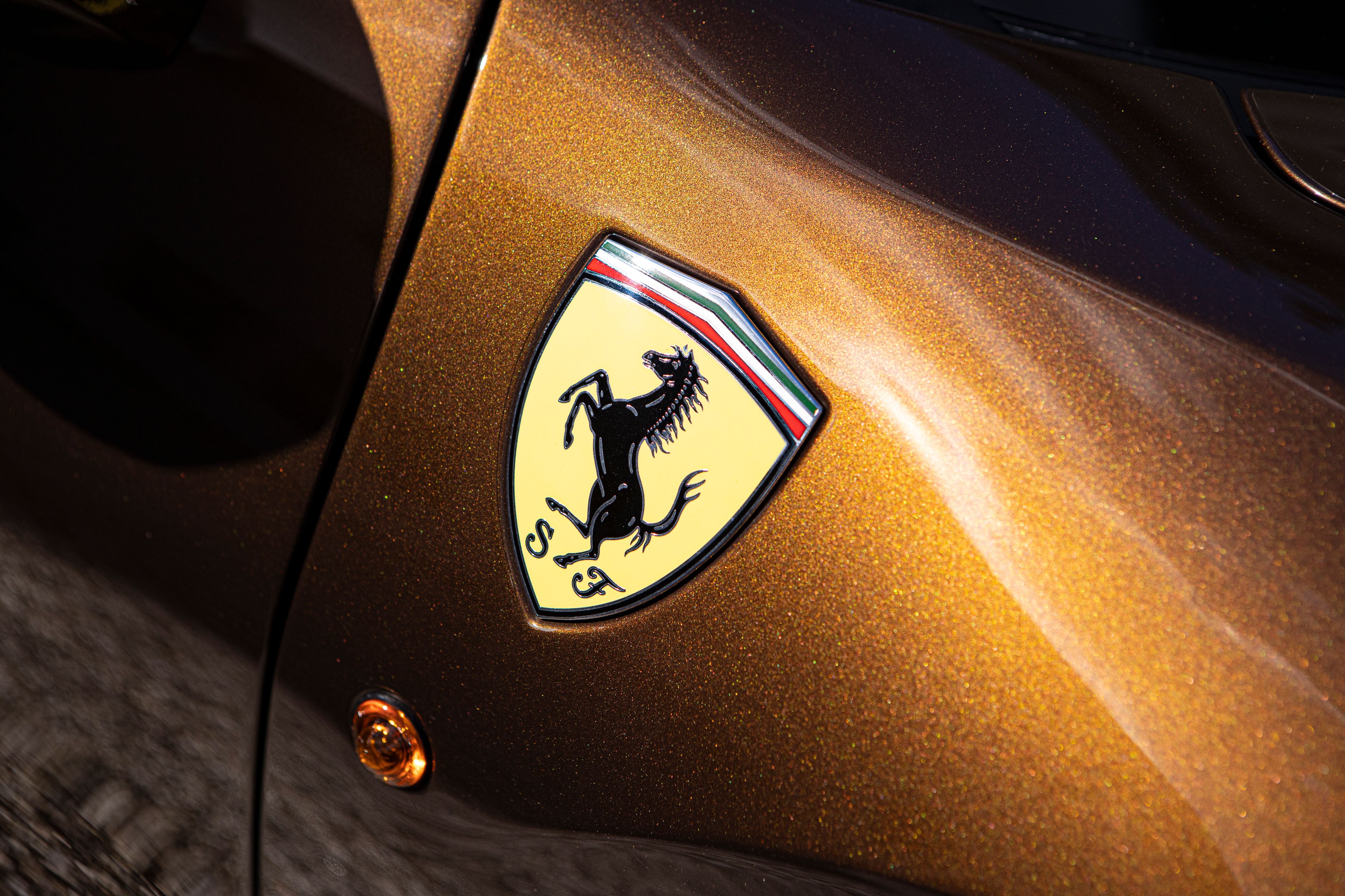 Golden Ferrari Logo Free Printable, Customizable Automotive Logo