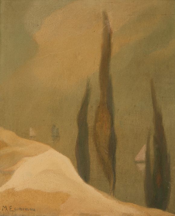 Bonhams : Michalis Economou (Greek, 1888-1933) On the way to Loutraki ...