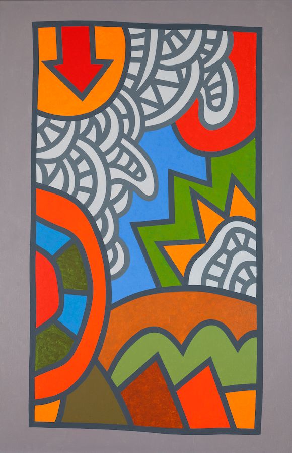 Bonhams : Alexis Akrithakis (Greek, 1939-1994) Untitled 155 x 103 cm.