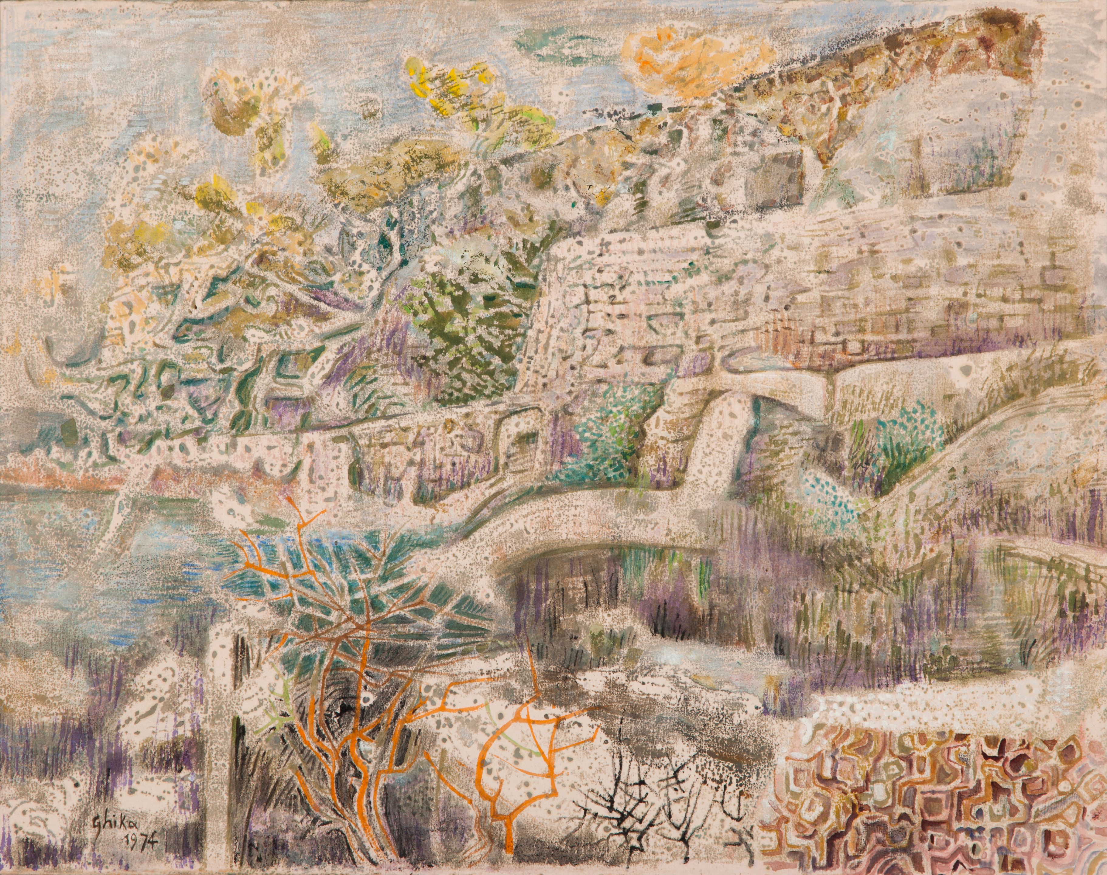 Bonhams : Nikos Hadjikyriakos-Ghika (Greek, 1906-1994) After the rain ...