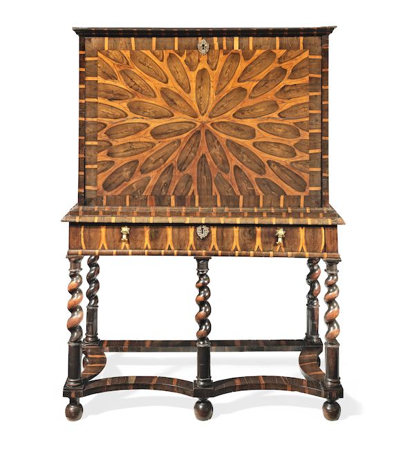 Bonhams : A rare and highly impressive Charles II cocus-wood, veneered ...