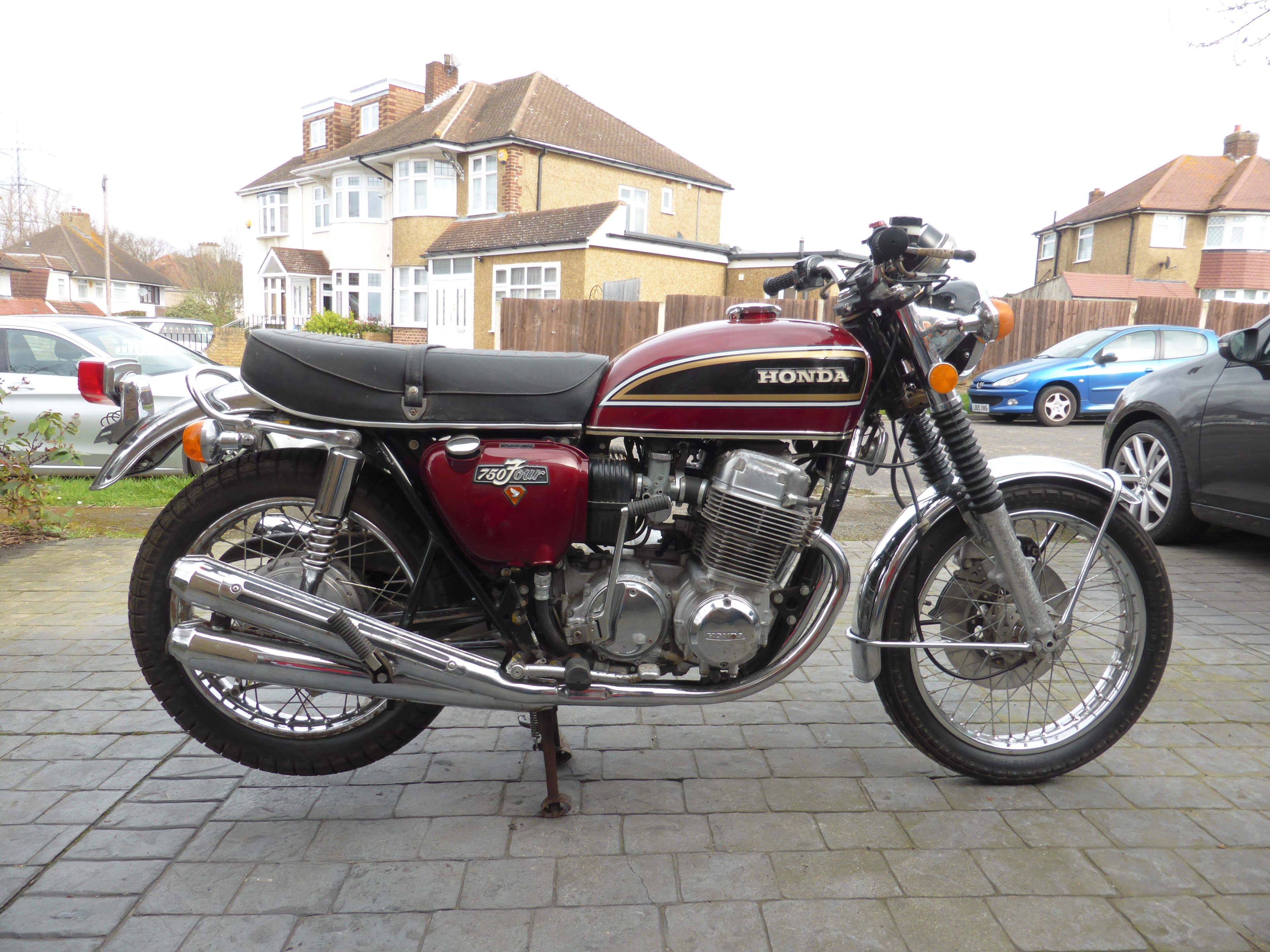 Bonhams Cars : 3.6 kilometres from new, 1976 Honda CB750 K6 Frame no. CB750 2561226 Engine no ...