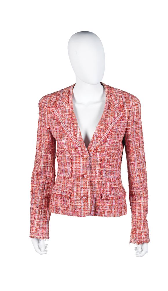 Bonhams : Red Tweed Jacket, Chanel, Spring 2004,