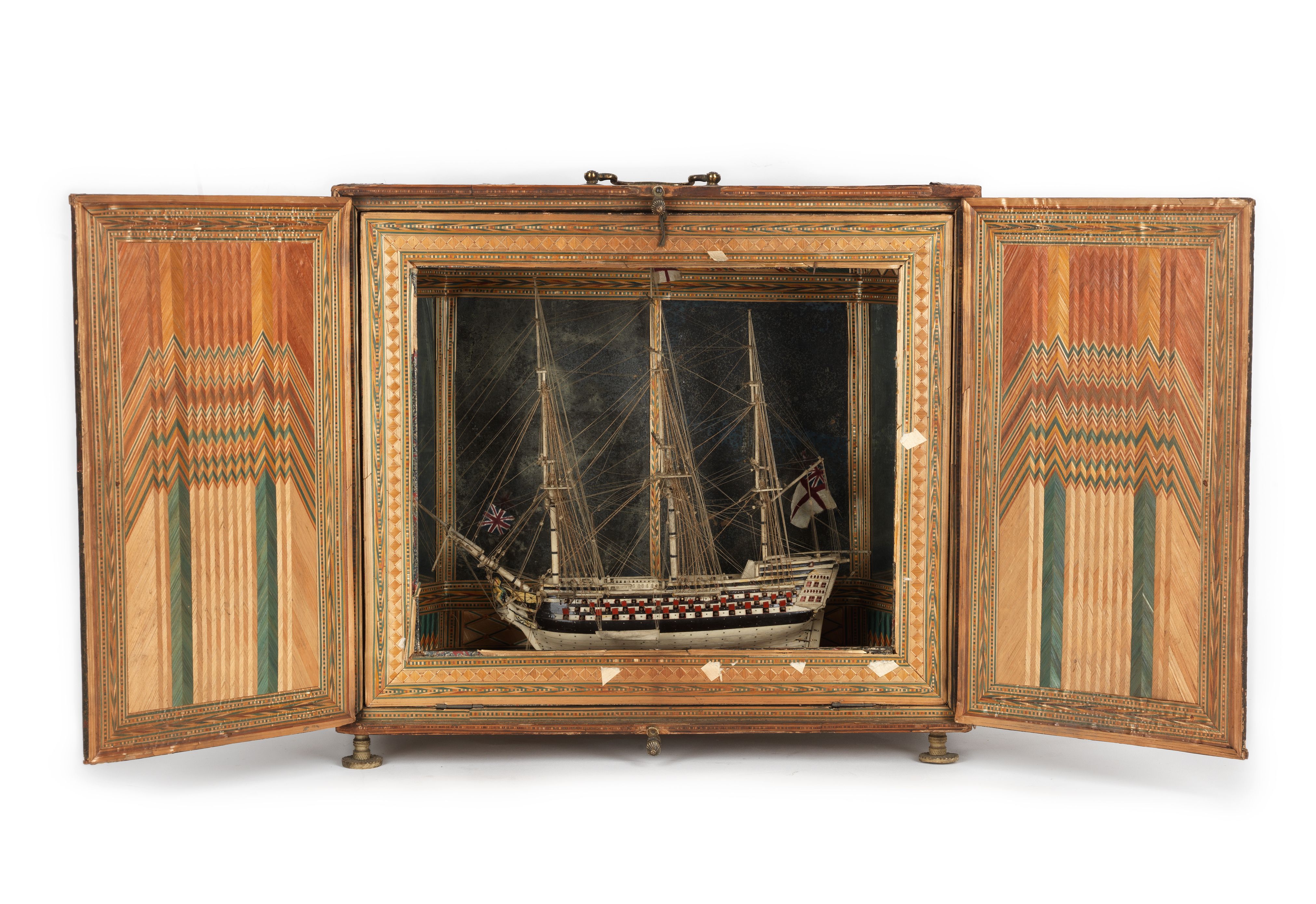Bonhams : A Napoleonic prisoner-of-war bone model of the 100-gun ship ...