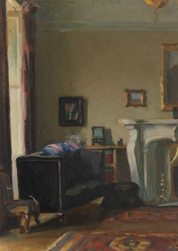 Bonhams : Harry Gordon Shields RBA (British, 1859-1935) Drawing Room ...