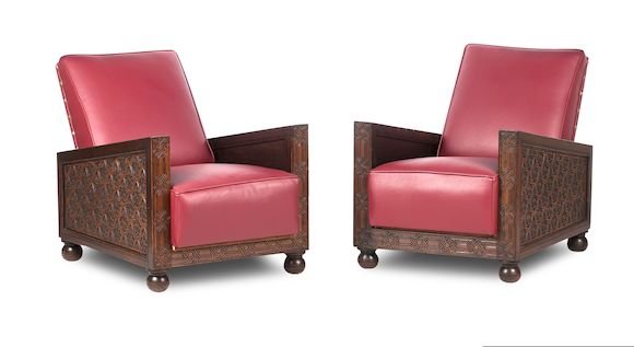 Bonhams : A pair of early 20th century 'alhambra smoking room' style ...