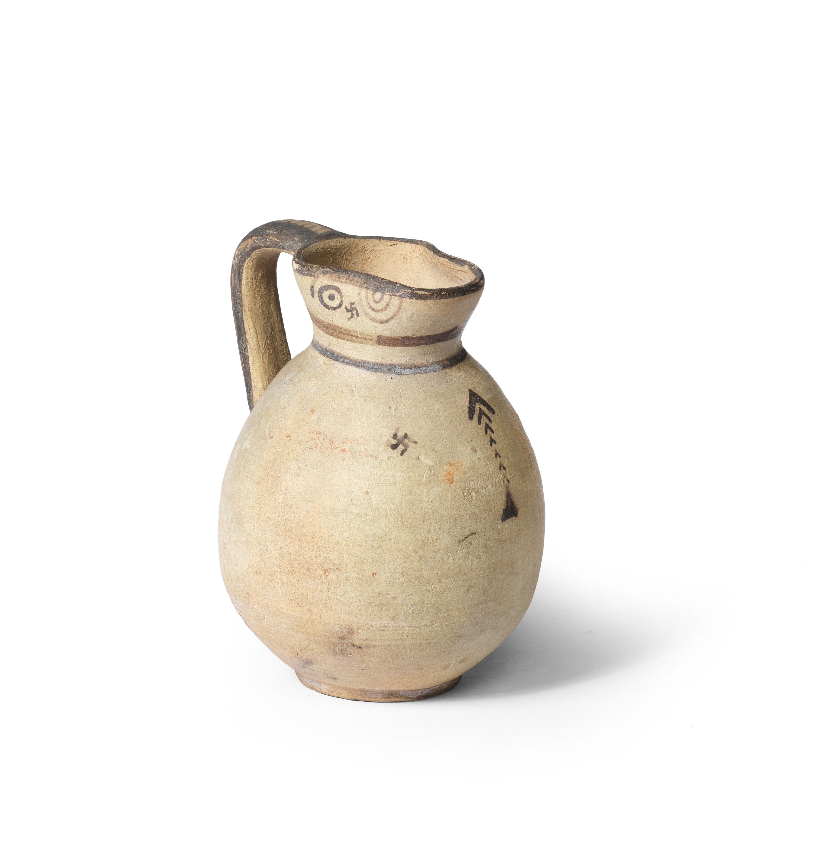 Bonhams : A Cypriot bichrome ware pottery jug