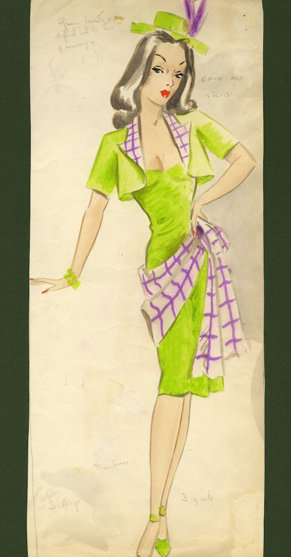Bonhams : Ronald Cobb (British, 1907-1977): An original costume design ...