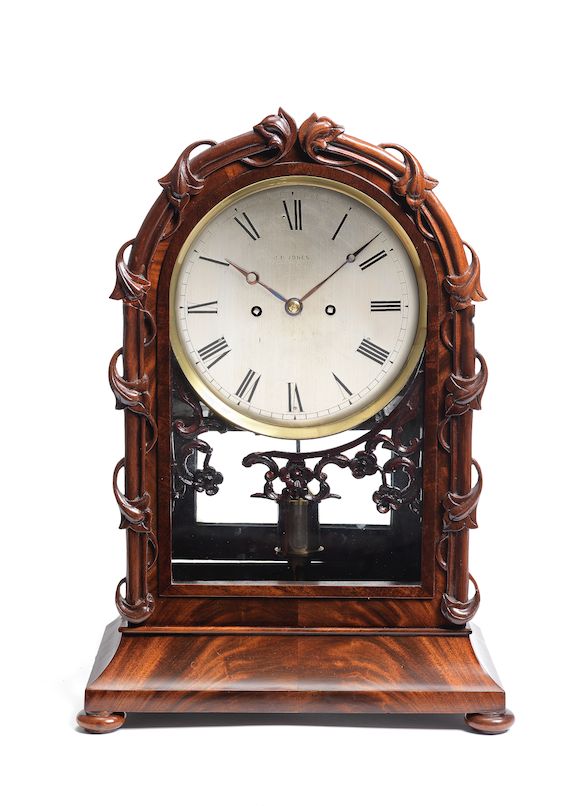 Bonhams : A 19th century mahogany table regulator with deadbeat ...