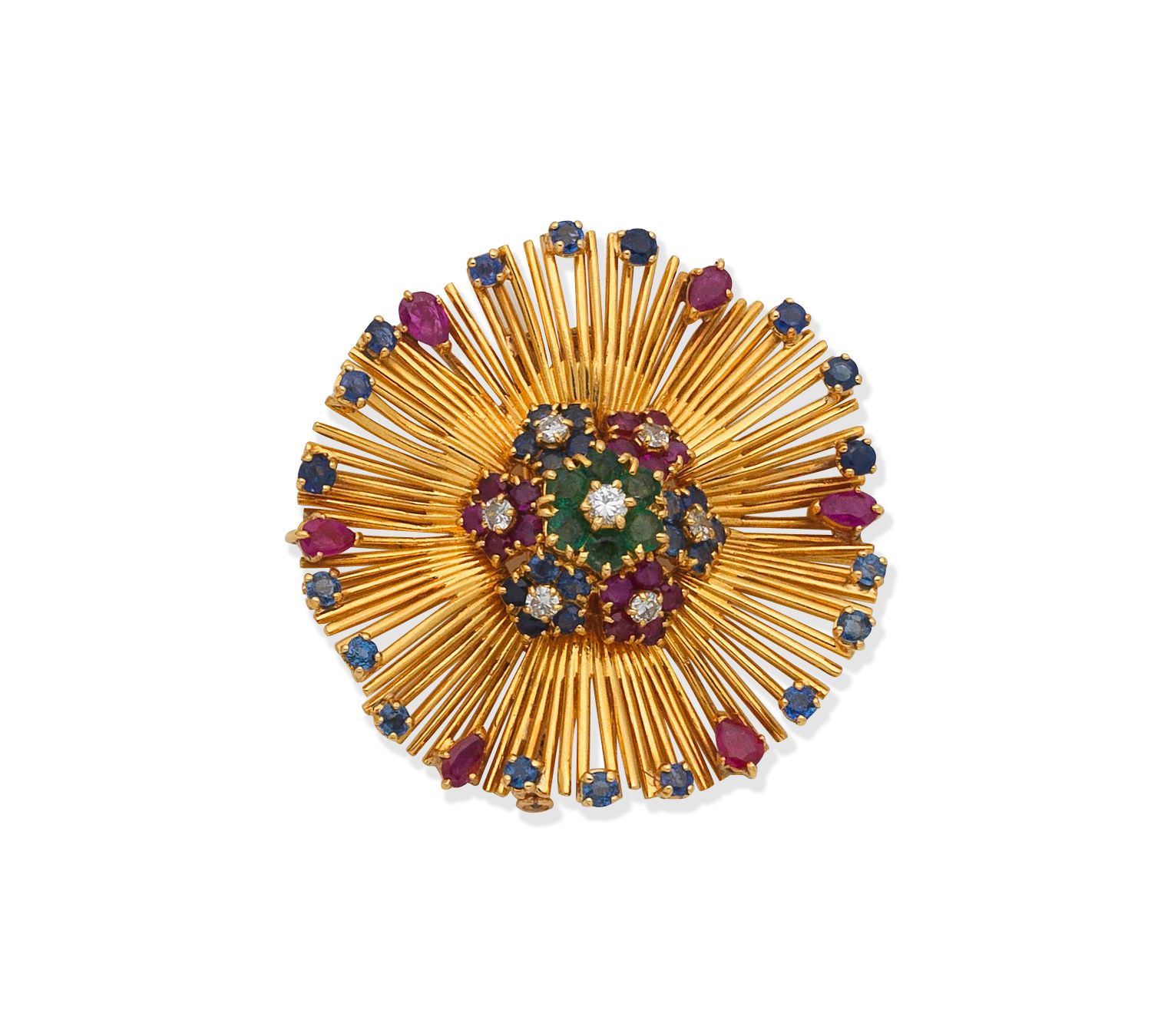 Bonhams : A gem-set brooch,