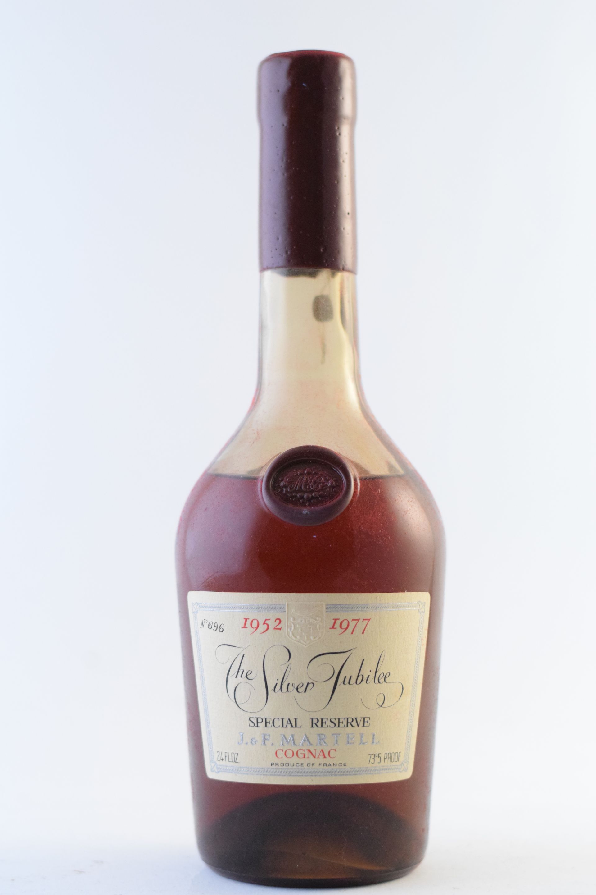 Bonhams : J & F Martell 1952-1977 Silver Jubilee Special Reserve Cognac ...