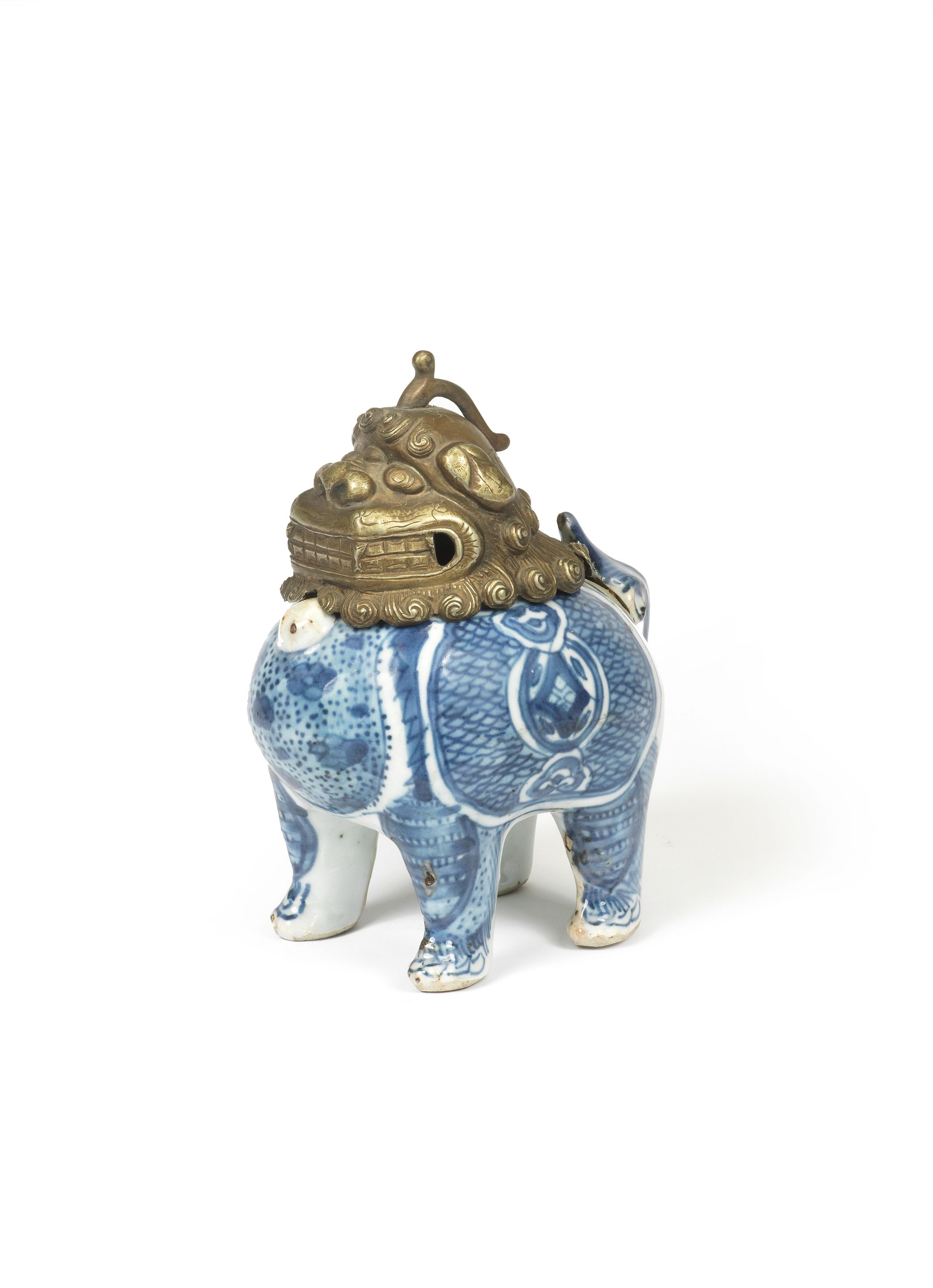 Bonhams : A RARE BLUE AND WHITE KO-SOMETSUKE 'LUDUAN' INCENSE BURNER ...