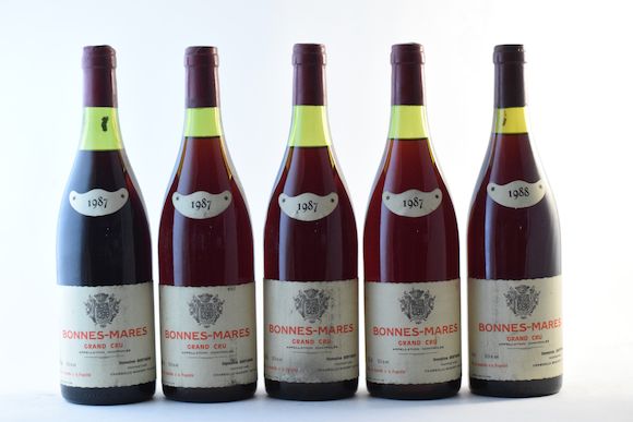 Bonhams : Bonnes-Mares 1987, Domaine Bertheau (6) Bonnes-Mares 1988 ...