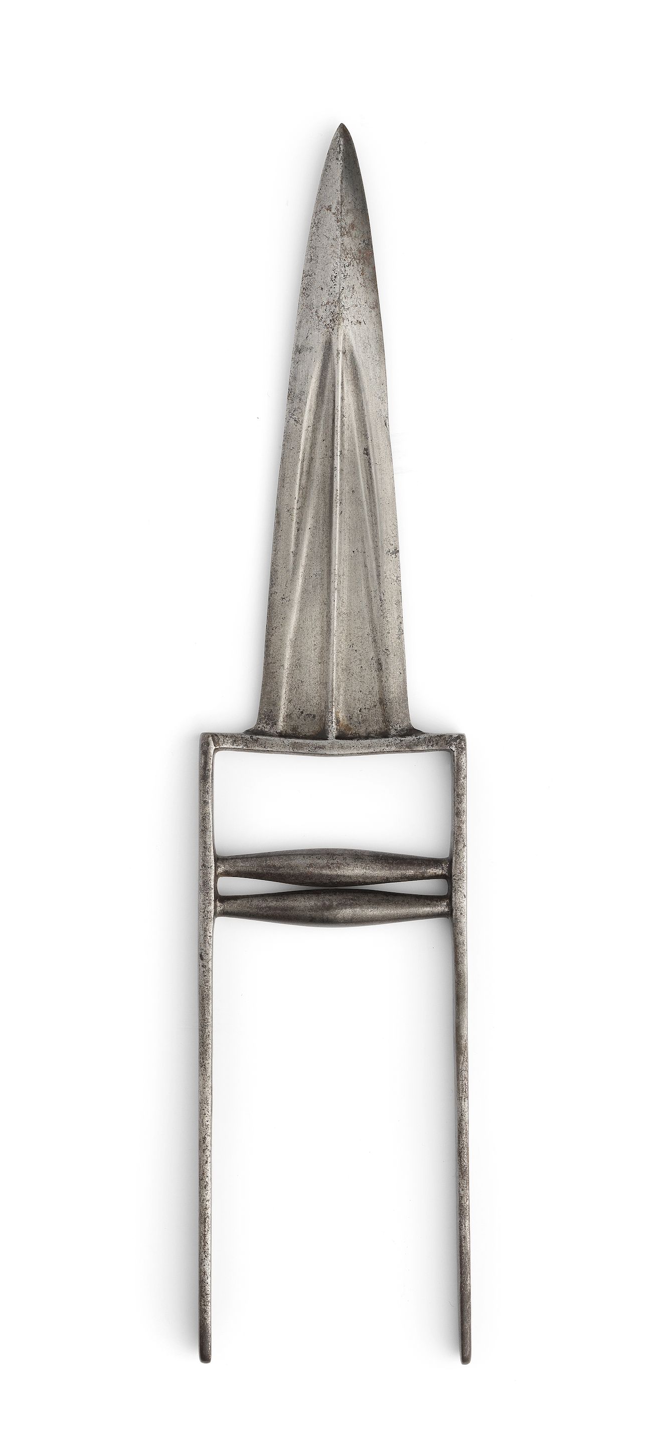 Bonhams : A steel push dagger (katar) North India, early 19th Century