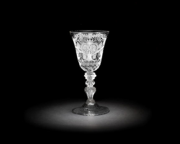 Bonhams A Dutch Engraved Royal Armorial Goblet Circa 1735 40