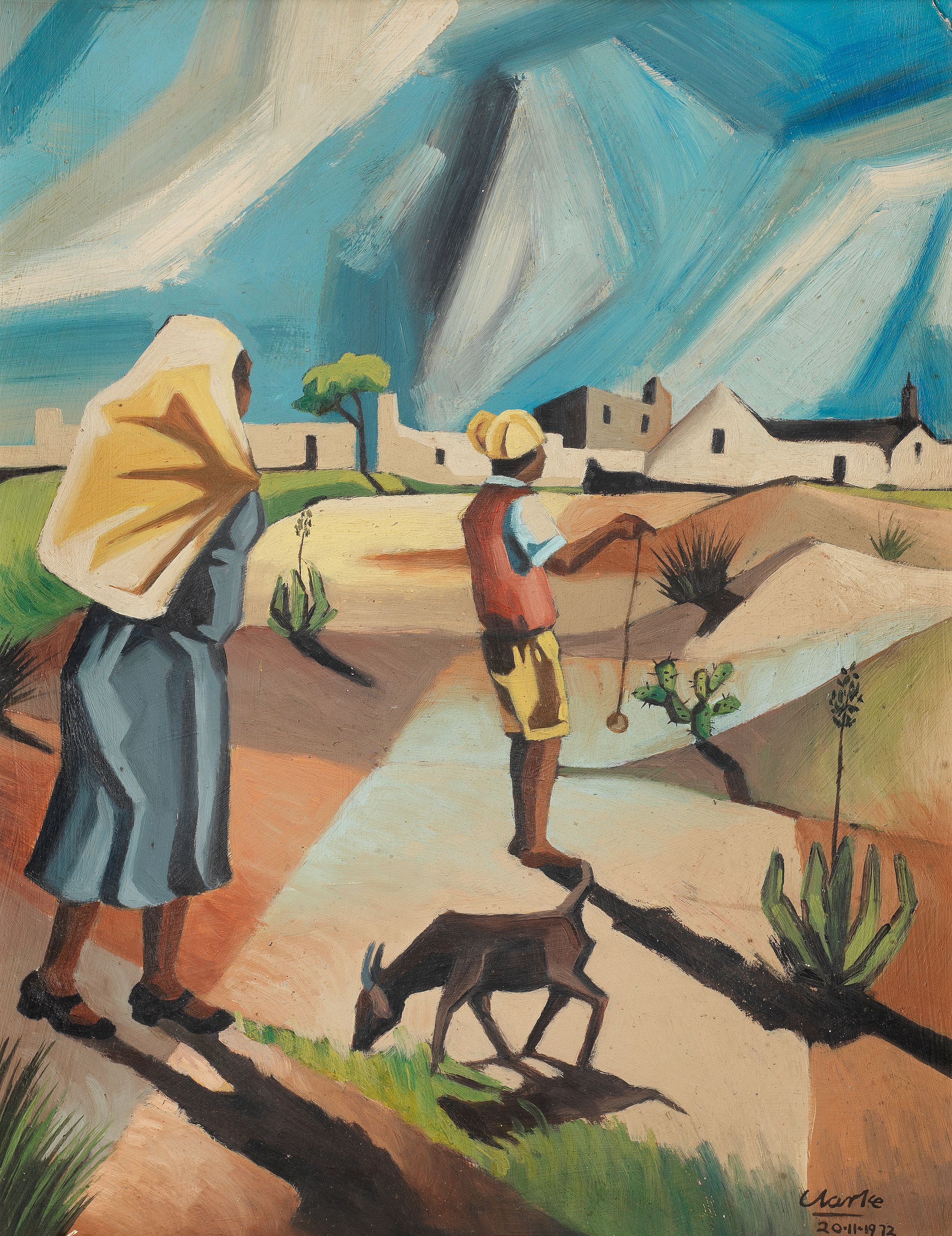 Bonhams : Peter Clarke (South African, 1929-2014) Dry Sands