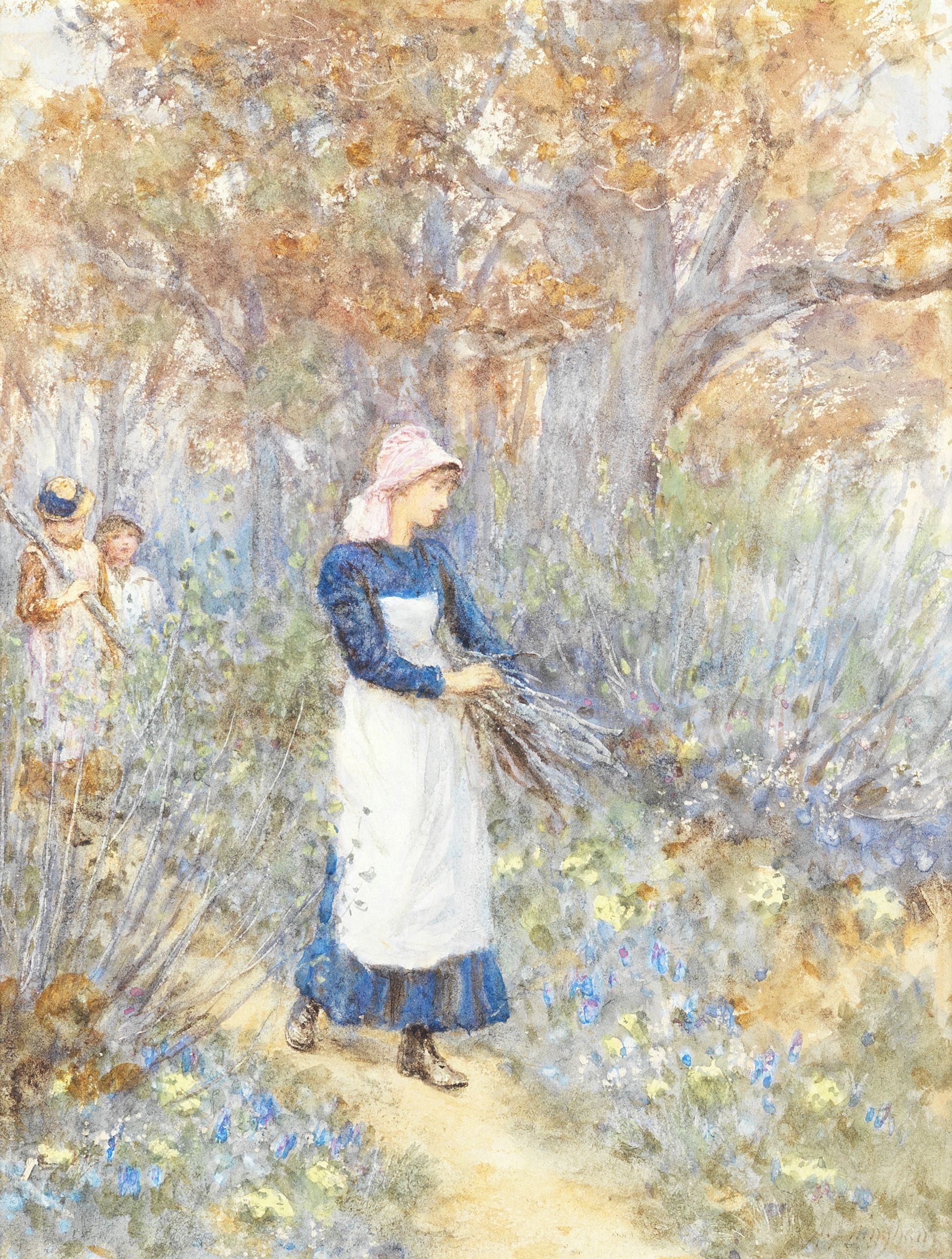 Bonhams : Helen Allingham, RWS (British, 1848-1926) Wood gatherers