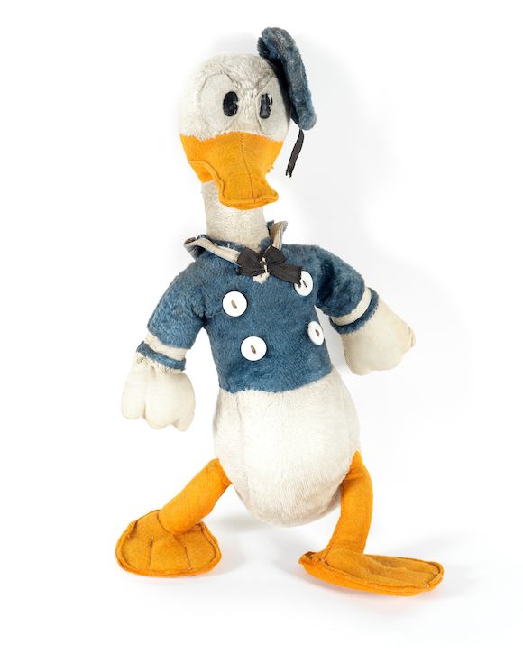 Bonhams : Donald Duck: A rare original plush and felt toy, Walt Disney ...