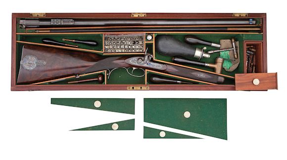 Bonhams : A Very Fine Cased .450 (52-Bore) Percussion Whitworth Patent ...